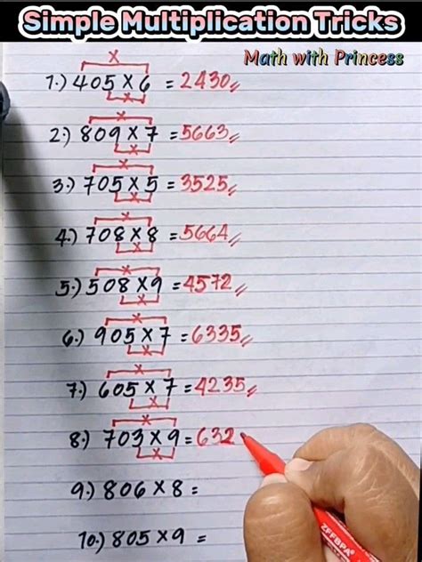 math review simple multiplication tricks artofit