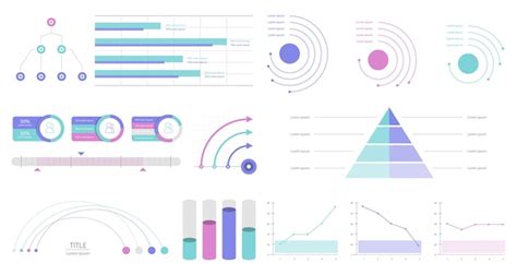 대시보드 비즈니스 데이터 인포그래픽 무료 벡터