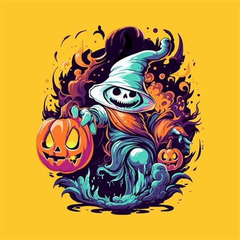 Premium Vector Hand Drawn Halloween Ghost Illustration