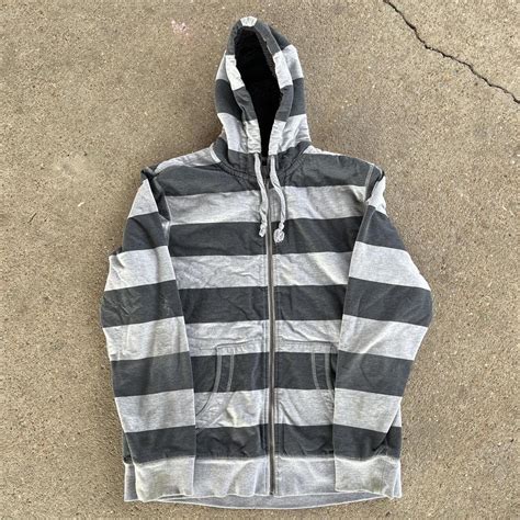Y2k Skater Grunge Emo Sherpa Lined Zip Up Hoodie Depop