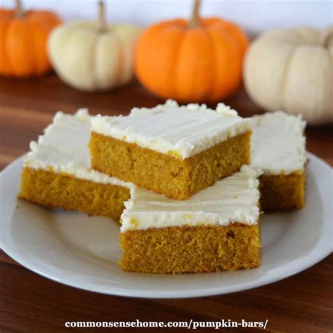 Moms Best Pumpkin Bars With Cream Cheese Frosting