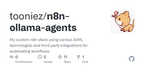 Github Tooniezn8n Ollama Agents My Custom N8n Stack Using Various