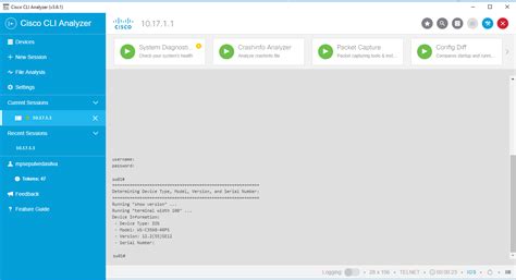 El Cliente Telnetssh Cisco Cli Analyzer Eclassvirtual Cursos Cisco