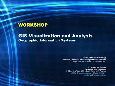 Ppt Workshop Gis Visualization And Analysis Geographic Information Systems Powerpoint