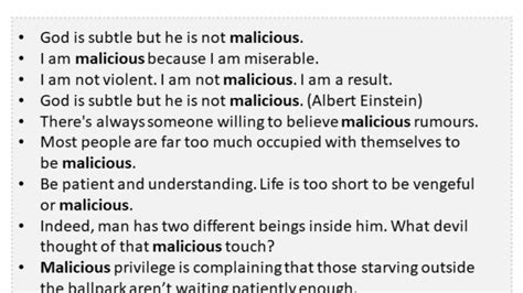 Examples Of Malicious In A Sentence For Better Understanding