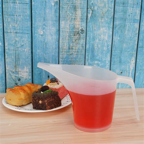 2pcs 1000ml Funnel Pitcher Reusable Plastic Measur Grandado