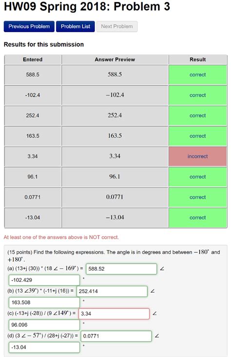 Solved Hw09 Spring 2018 Problem 3 Previous Problem Problem