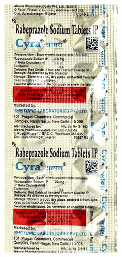 Cyra Tablet Gerd And Acid Reflux Treatment