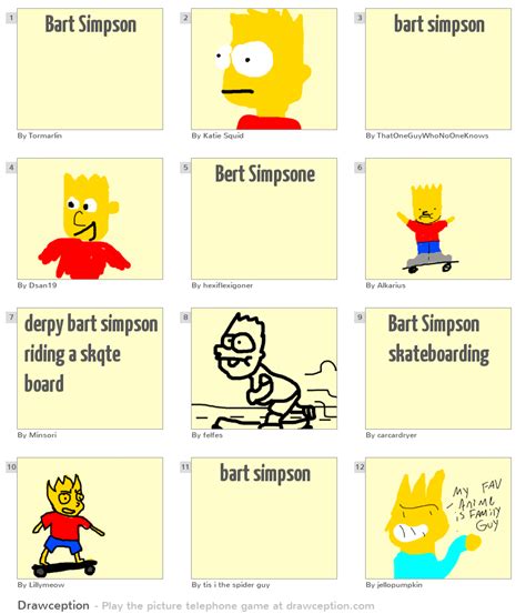 Bart Simpson Drawception
