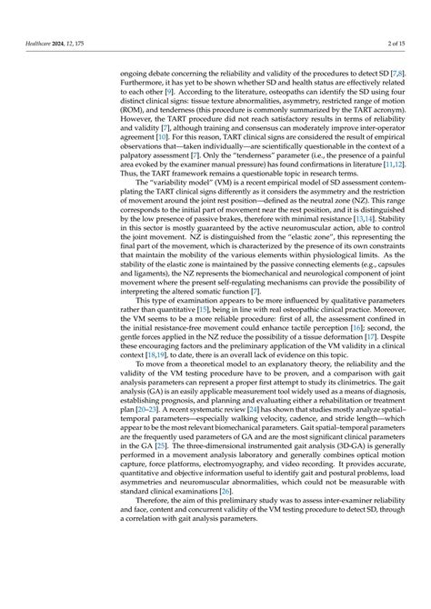 Solution Reliability And Validity Of The Variability Model Testing Procedure For Somatic