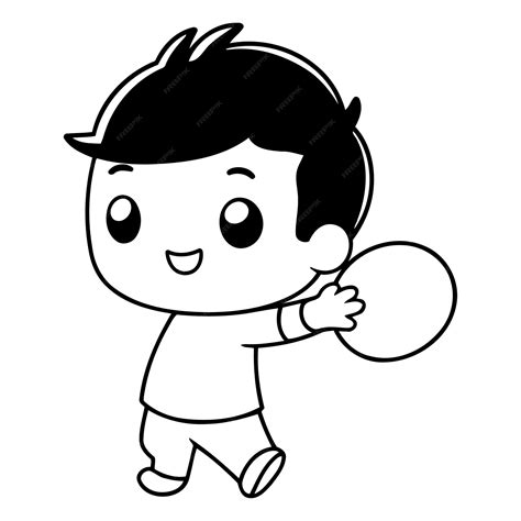 Premium Vector Cute Boy Holding A Magnifying Glass Vector Cartoon