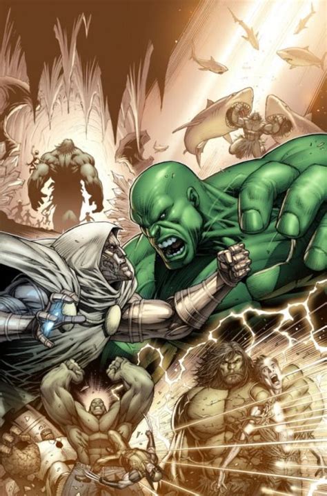 Hulk Vs Doctor Doom Dale Keown Hulk Art Marvel Comic Universe