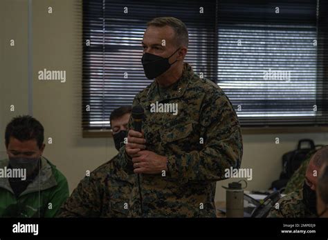 U S Marine Corps Maj Gen Jay Bargeron 3d Marine Division Commanding