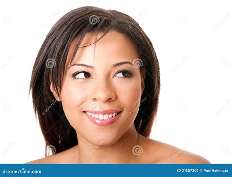 Beautiful Happy Woman Face Stock Image Image Of White 21357301