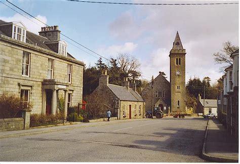 Longside Map Village Aberdeenshire Scotland Uk