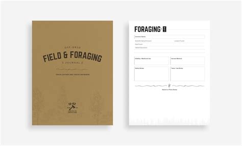 Harvest Log Printable Field And Foraging Journal 1042 Supply Off