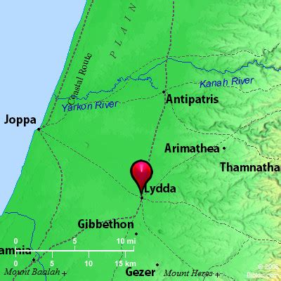 Bible Map Lydda