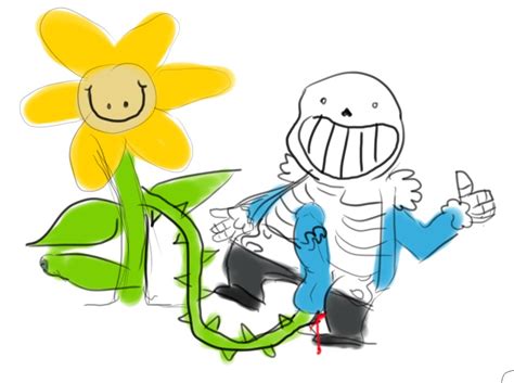 Post 1737364 Flowey Sans Undertale