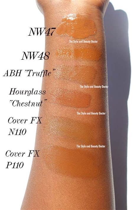 Foundations Dark Skin Mac Nw47 Nw48 Anastasia Beverly Hills Stick