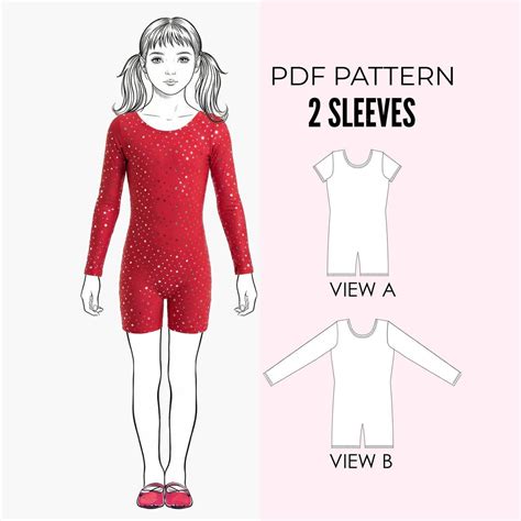 Gymnastics Leotard Pattern Dance Sewing Pattern Unitard Sewing