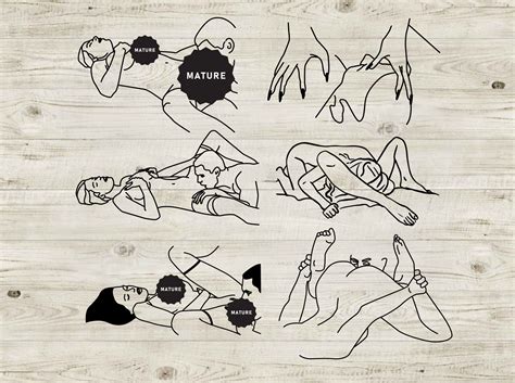 Bundle Couples Erotic Line Art SVG PNG PDF Oral Sex Etsy