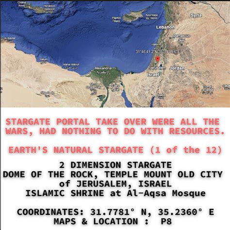 2 Dimension Stargate Dome Of The Rock Temple Mount Old City Of