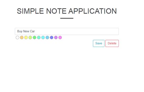 Simple Note Application In Javascript Free Source Code Sourcecodester