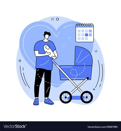 Paternity Leave Abstract Concept Royalty Free Vector Image