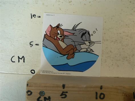 Stickerdecal Tom And Jerry Comic Strip Mgm Film Co 1980 Sticker No 3a