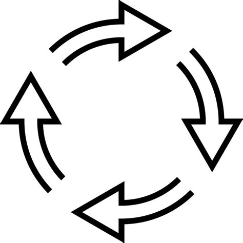 Sign Reload Refresh Icon Spinning 4 Arrows Circle Renewable Update 27575517 Vector Art At Vecteezy