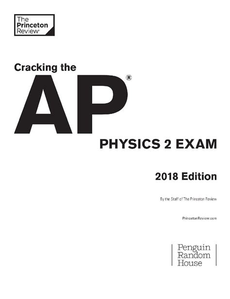Cracking The Ap Physics 1 Exam 2018