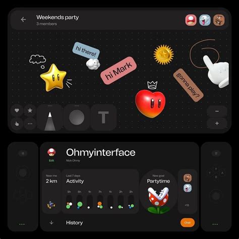 Nintendo Switch Interface Сoncept Room App Interface Design Web App