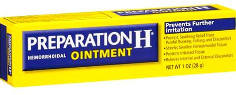 1 Preparation H Hemorrhoidal Anal Rectum Ointment 1oz Phenylephrine 0