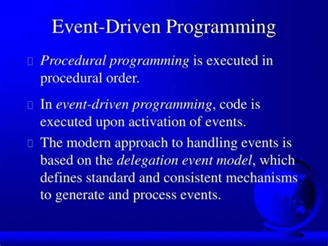 Ppt Event Driven Programming Powerpoint Presentation Free Download