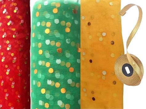 Dotted Mesh Decoration Net Fabric At Rs 13piece Lycra Net Fabric In