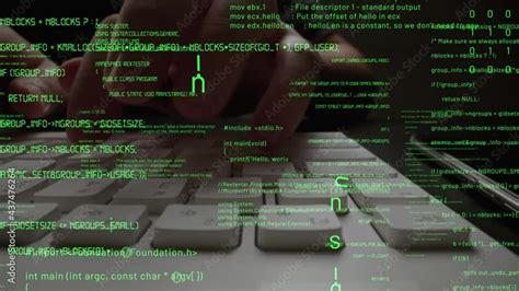 Creative Visual Of Computer Programming Coding And Software Development Shown By Man Working On