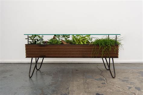 Hackney Botanical Makes Plant Filled Tables From Reclaimed Window Frames