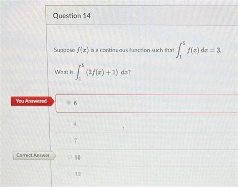 Solved Suppose F X Is A Continuous Function Such That Chegg
