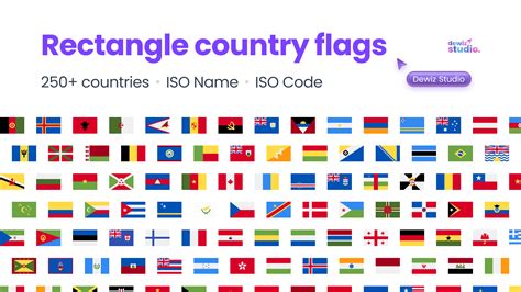 Rectangle Country Flags Figma