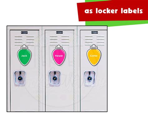 Editable Christmas Lights Cubby Tags Locker Labels Made By Teachers