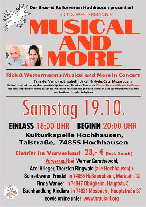 Rick And Westernmanns „musical And More In Concert Brau And Kulturverein Hochhausen Am Neckar