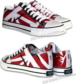Eddie Van Halen Signature Striped Converse Lowtop Sneakers Wow