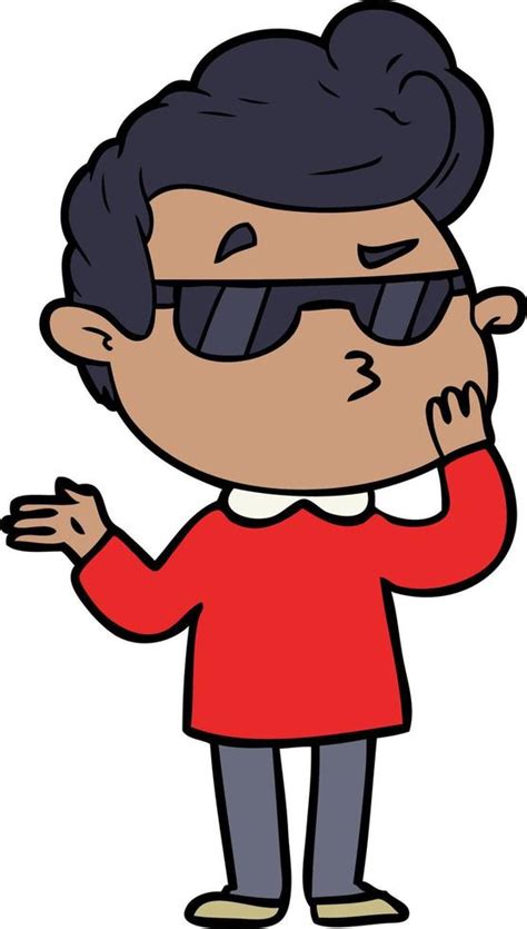 Cartoon Cool Guy 12458738 Vector Art At Vecteezy