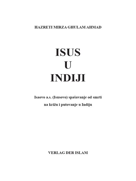 Isus U Indiji Pdf