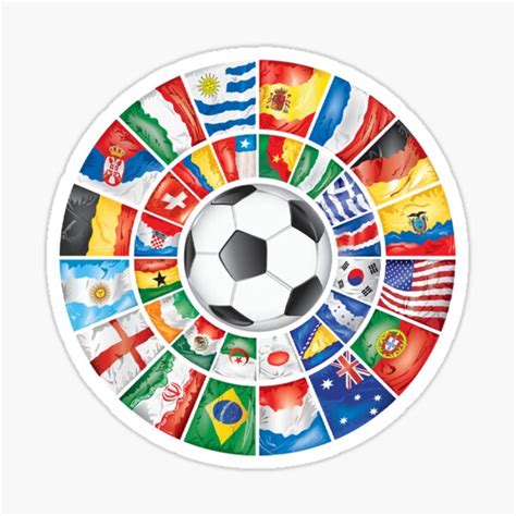 World Cup All Flags Sticker For Sale By Lucas4you Redbubble