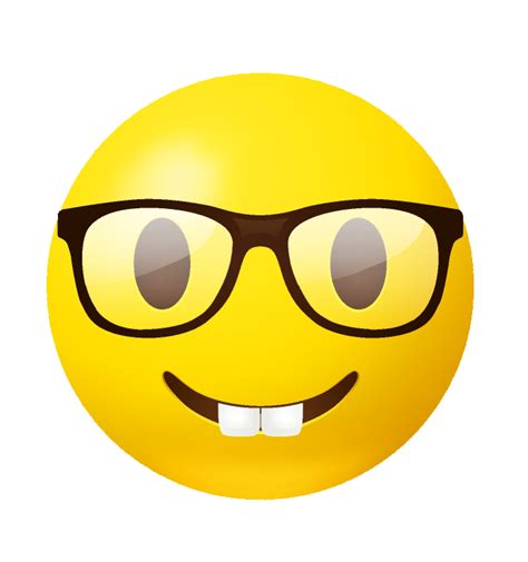 Nerd Emoji Png Images Free Download Pngfre