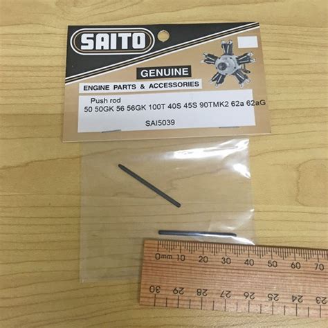 Pushrod 2pcs 50 50gk 56 56gk 100t 40s 45s 90tmk2 62a 62ag Saito Sai5039