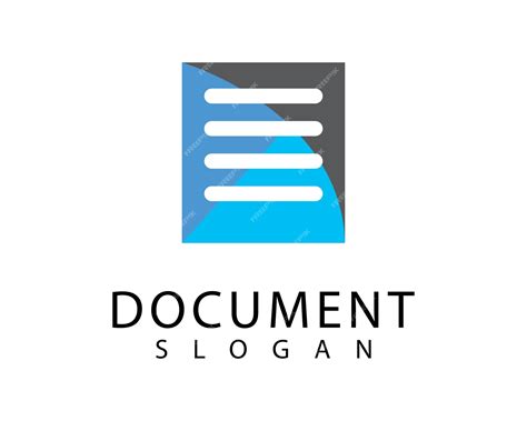 Document Logo Vector Design Premium Vector