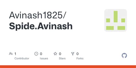 Github Avinash1825spideavinash · Github