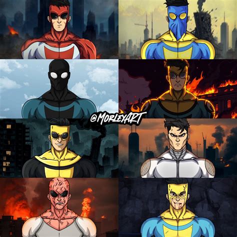 Invincible Variants Collage By Calmorley On Deviantart